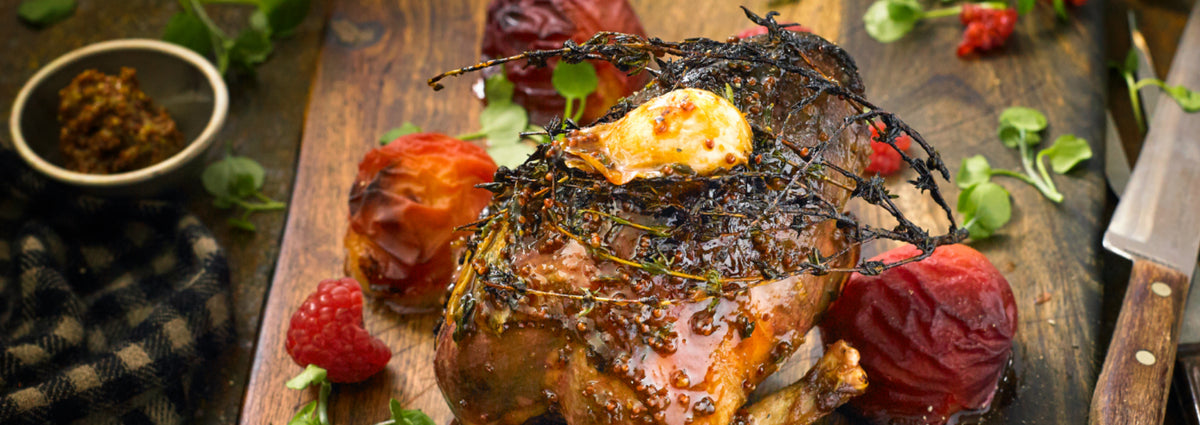 BBQ Pigeon with Mustard Glaze – Turnbull's Northumbrian Food